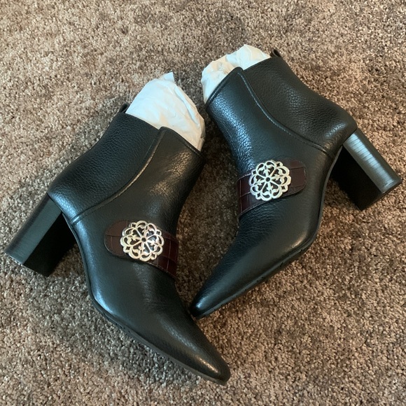 Brighton | Shoes | Hp Nwtib Price Drop Brighton Black Ankle Boots ...